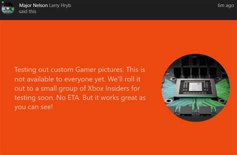 Xbox May Allow Custom Pictures For Xbox Live Profiles Soon Feature Rolling Out To Select Insiders