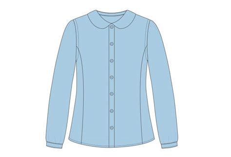 小圆领衬衫款式图 女装设计 Cfw服装设计 小圆领衬衫款式图 女装设计 Cfw服装设计