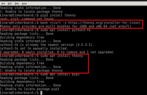 Install Thonny Ide On Tinker Board V12 With Debian Os Software