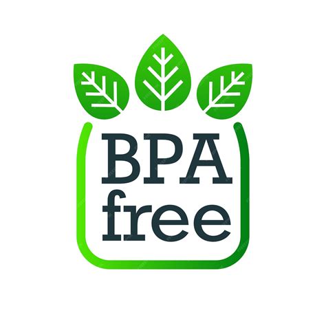 Premium Vector Bpa Free Label With Leavesno Phthalates