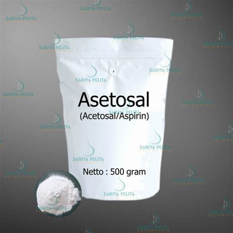 Jual Asetosalacetosalaspirinasam Asetilsalisilat 500 Gram Kota