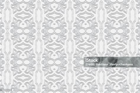 독특한 배너 커버 디자인 민족 흰색 배경 기하학적 볼륨 볼록 우아한 3d 패턴 동양 인도네시아어 멕시코 아즈텍 스타일 0명에 대한 스톡 벡터 아트 및 기타 이미지 Istock