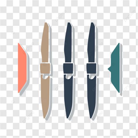 홀더가 있는 흰색 배경의 플랫 칼 디자인 벡터 흰색 배경에 메스의 단순한 다채로운 아이콘 그림자 없음 작은 프레임 중앙 Png 일러스트 및 벡터 에 대한 무료