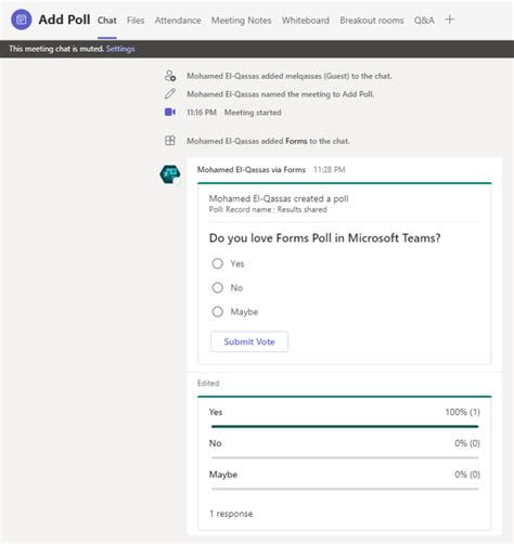 Create A Poll During A Meeting In Microsoft Teams