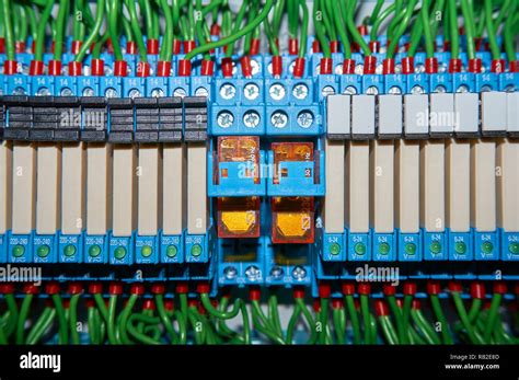 Some Electrical Relay Is Mounted On The Mounting Panel Relays Inserted