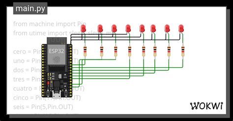 Leds Wokwi ESP STM Arduino Simulator