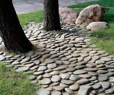 Галька в интерьере и ландшафтном дизайне: дорожки, коврик, фото ...