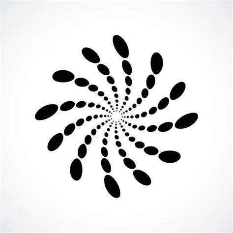 Black Abstract Vector Circle Frame Halftone Dots Logo Emblem Design Stock Vector By ©bebuntoon