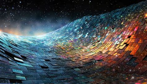 Glowing Cubes Abstract Technology Background With 3d Cubes Generative