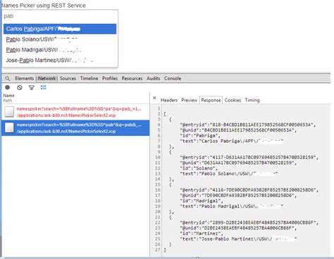 Xpages Names Picker Using Select2 And Rest Service Control Stack