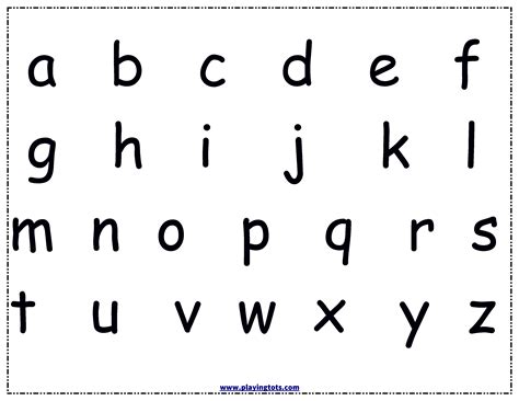 Lowercase Abc Chart