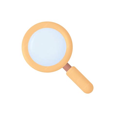 Premium Vector 3d Realistic Magnifying Glass Vector Illustration