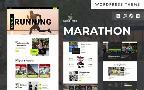Road Race Marathon And Sports Event Wordpress Elementor Theme