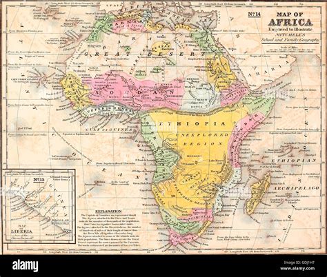 African Blank Map 1500 1800s