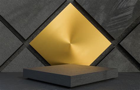 돌 벽 배경 럭셔리 스타일에 제품 프리젠 테이션블랙 스톤 스퀘어 연단 3d 모델과 일러스트 0명에 대한 스톡 사진 및 기타 이미지 Istock