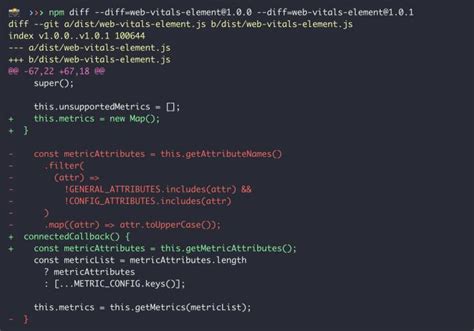 how to create a diff of npm package releases on the command line stefan judis web development