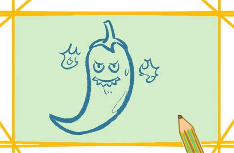 灯笼椒简笔画 天马图吧