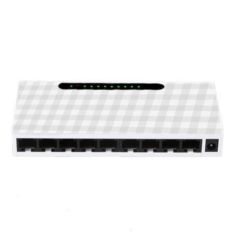 Diewu Factory 9 Port Rj45 Lan Ethernet Switch 10 100mbps Megabit Network