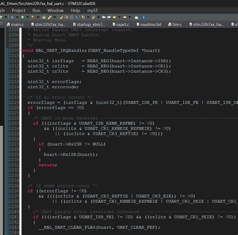 Is Syntax Coloring Not Functional For Long File Stmicroelectronics
