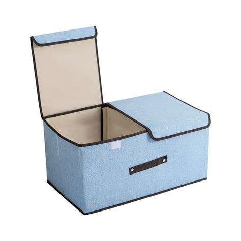 Xmmswdla Storage Boxes With Lids And Handles Folding Linen Storage Bins Organizer Containers