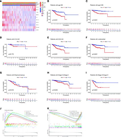 Correlation Between Clinical Parameters And Prediction Signature A
