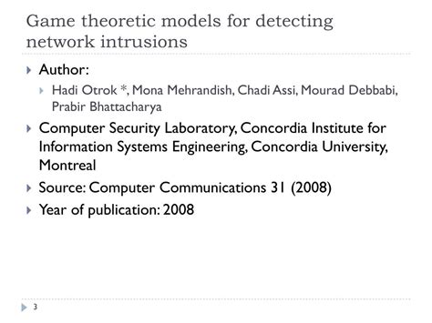 Ppt Game Theoretic Models For Detecting Network Intrusions Powerpoint Presentation Id1982714