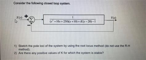 solved consider the following closed loop system x s 1