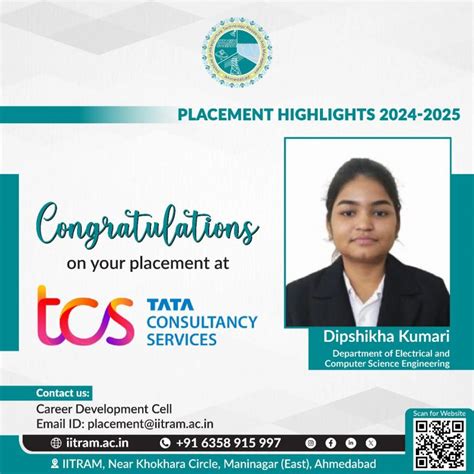 Placementhighlights Tcs Iitram Careersuccess Futureready