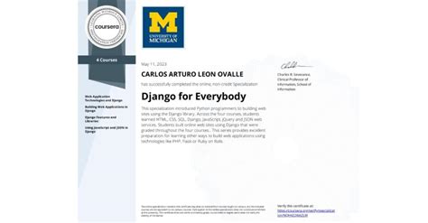 Carlos Arturo Leon Ovalle On Linkedin Completion Certificate For