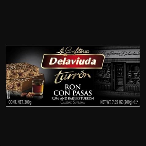 Turron Ron Con Pasas Delaviuda Cubanky