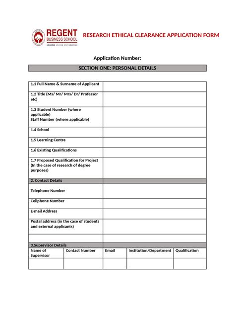 Research Ethics Application Form Pdf Survey Methodology