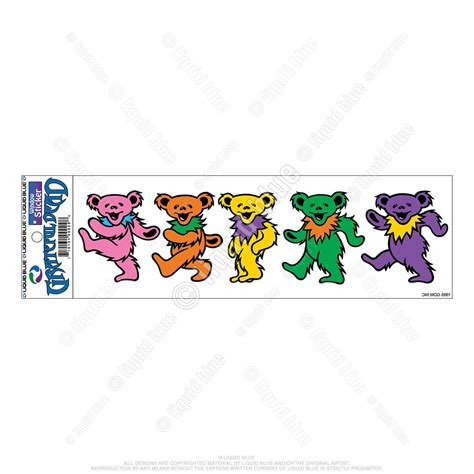 Grateful Dead Dancing Bear Sticker Pack Anikoti
