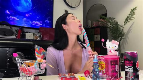 Sexy Asmr Licking Lollypop Mouth Sounds