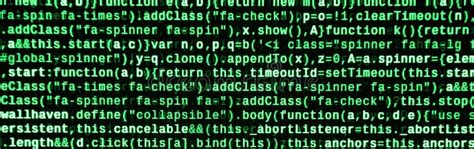 Javascript Code In Text Editor Coding Cyberspace Concept Screen Of Web Developing Code Stock