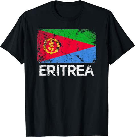Eritrean Flag T Shirt Vintage Made In Eritrea Gift Walmart Com
