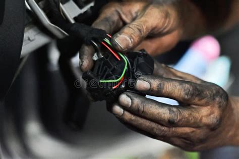 Hand Of Technician With Skill For Maintenance Stock Image Image Of
