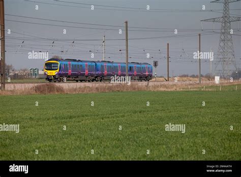 First Transpennine Express Class 185 Diesel Train 185144 On The Electrified East Coast Mainline