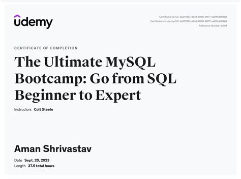 aman shrivastav on linkedin i m thrilled to share that i ve successfully completed the mysql