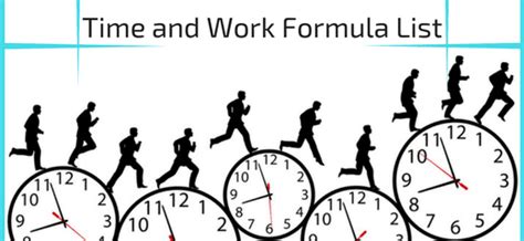 Time And Work Formulas BankExamsToday