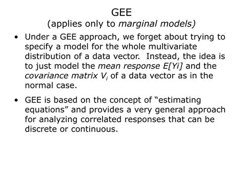 Ppt Lecture 9 Marginal Logistic Regression Model And Gee Chapter 8 Powerpoint Presentation