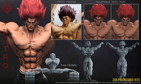 🗿 Yujiro Hanma・ 3d File For 3d Printing・cults