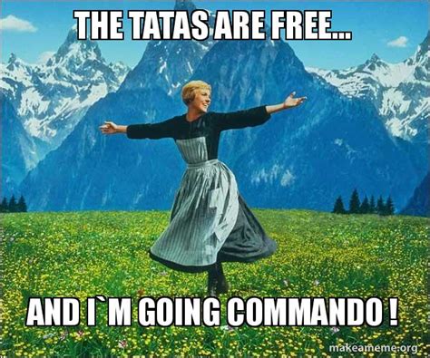 The Tatas Are Free And I`m Going Commando Sound Of Music Meme