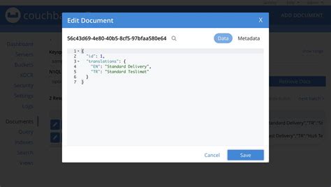 How To Denormalize Data By Merging A Table As An Object Into A Document In Couchbase By Sevcan