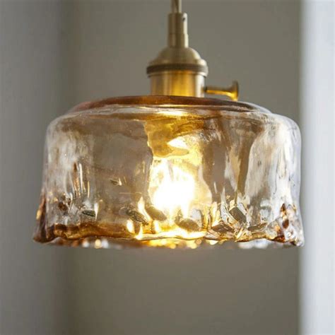 Vintage Hand Blown Glass Pendant Lights Hadley