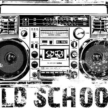 Old School Boombox Art Poster For Sale By Btphoto Redbubble