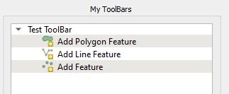 Qgis Why Can T I See The Symbol Of New Polygon Object In My Custom Toolbar Geographic