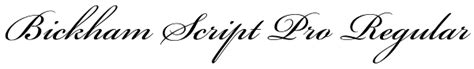 Font Spy Bickham Script Pro Font