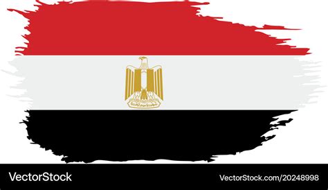 Egypt Flag Royalty Free Vector Image Vectorstock