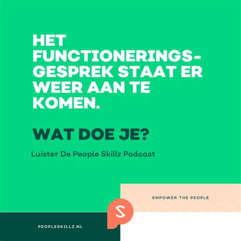 Het Functioneringsgesprek The People Skillz Company