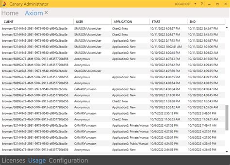 Axiom Tile Version 23 Canary Admin Canary Community